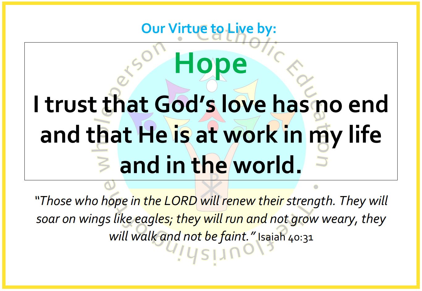 Virtues To Live By - St. Norbert's Catholic Primary Voluntary Academy ...