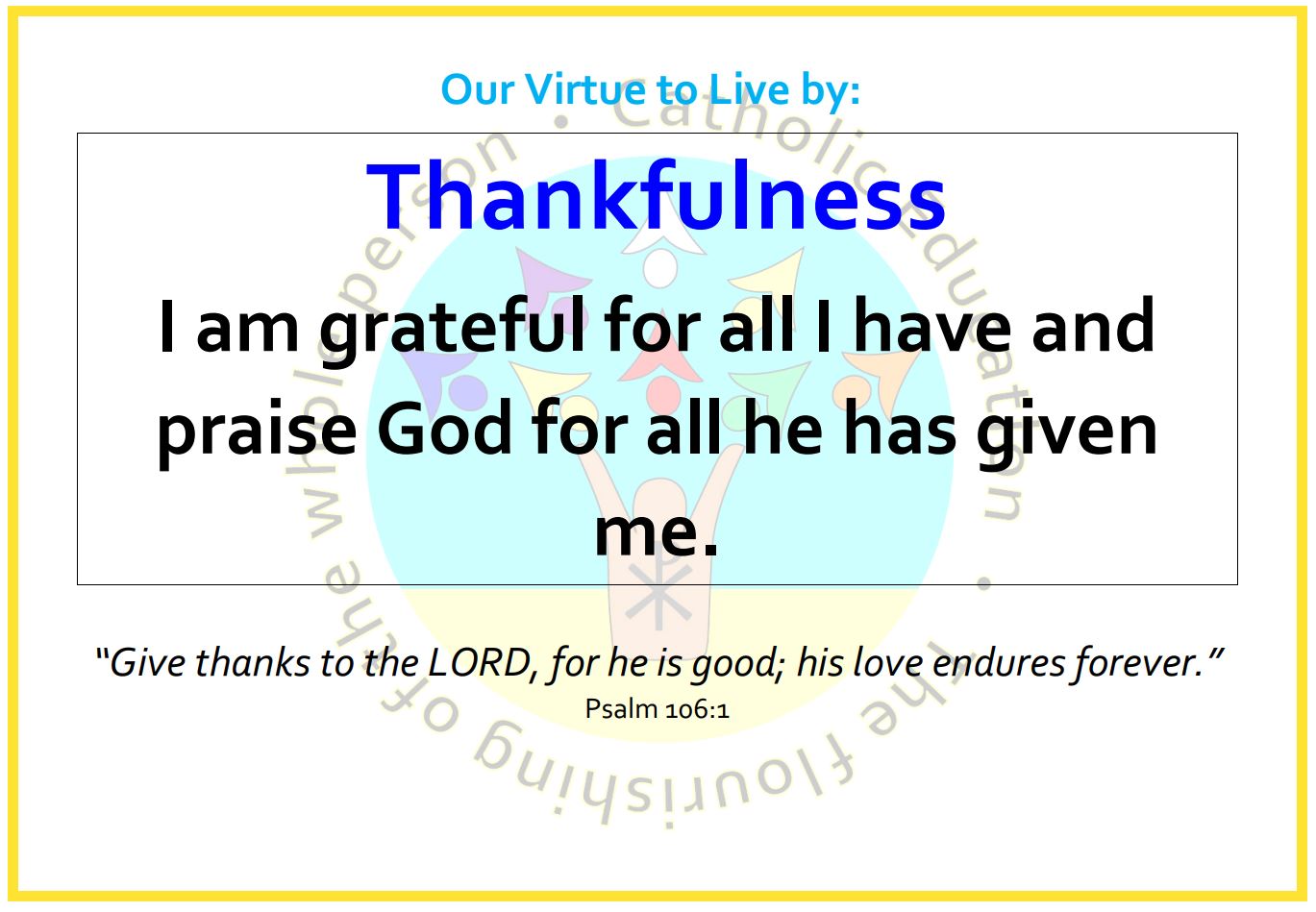Virtues To Live By - St. Norbert's Catholic Primary Voluntary Academy ...